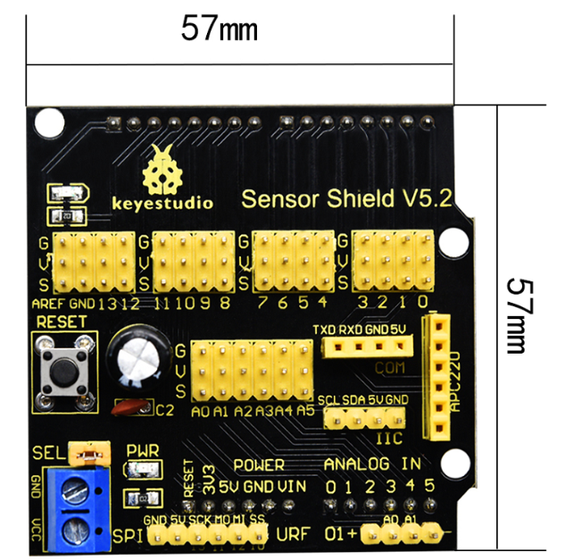 KS0004 keyestudio Sensor Shield V5 — keyestudio WiKi documentation