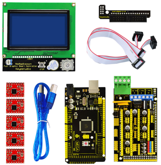 KS0090 keyestudio 3D Printer Kit RAMPS 1.4 + Mega 2560 + 5x A4988 + LCD ...
