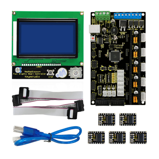 KS0093 Keyestudio 3D Printer Kit MKS base V1.2 + 5x 8825 + LCD 12864 ...