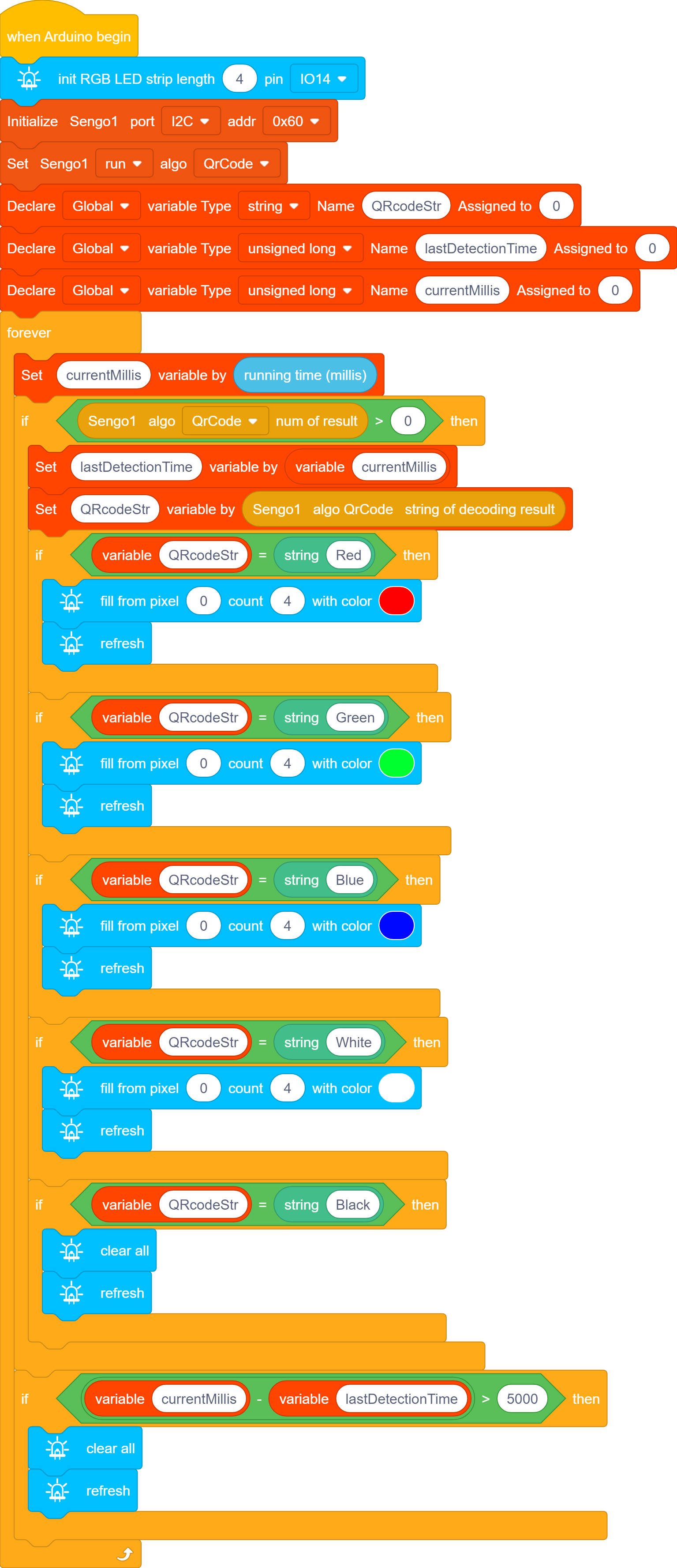 5.4 QR Code Control Light — keyestudio WiKi documentation